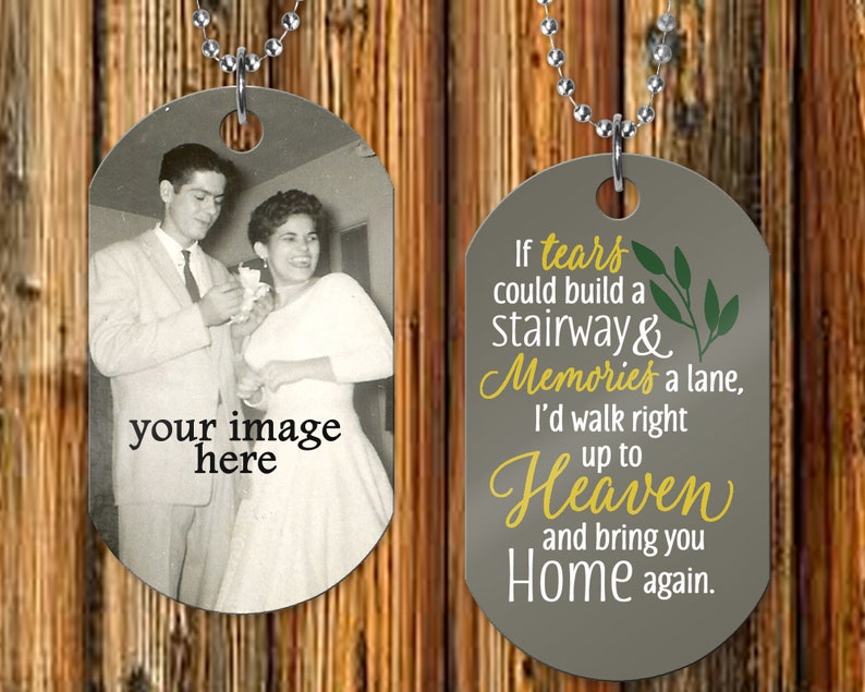 Memorial Jewelry Memorial Dog Tag in Memory Dogtag Wife - Etsy