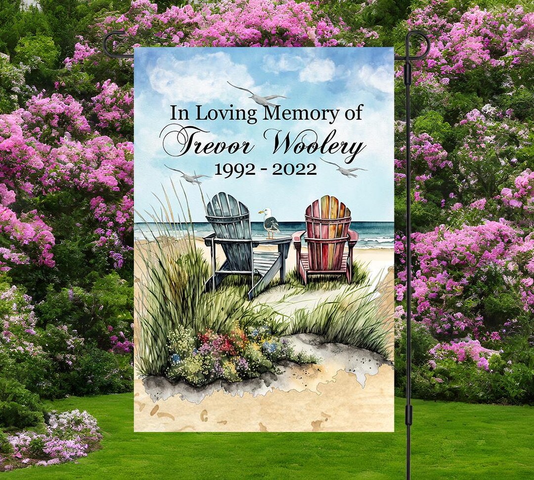 Custom Memorial Garden Flag, Personalized in Loving Memory Flag ...