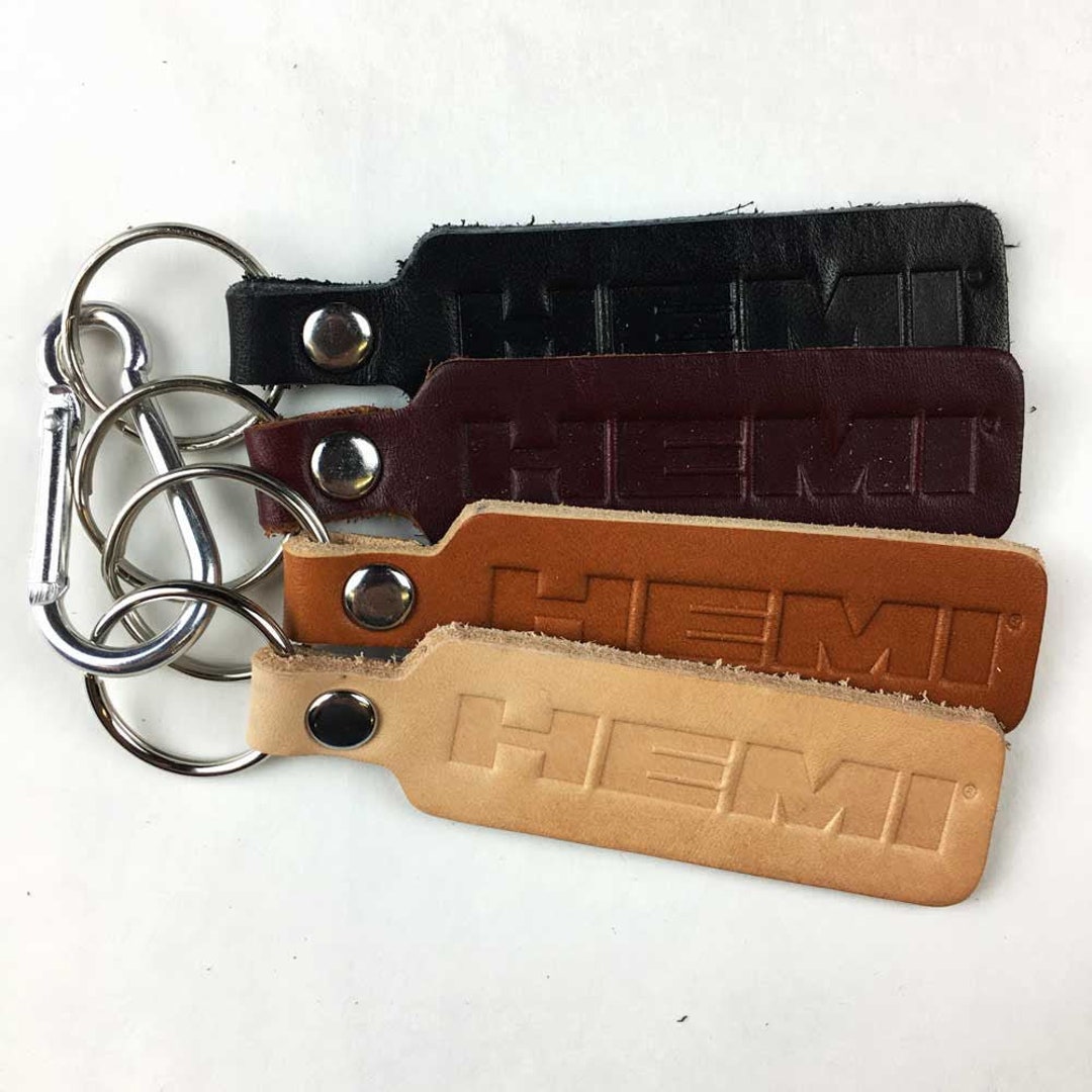 Keychain - Dodge HEMI Leather - Etsy