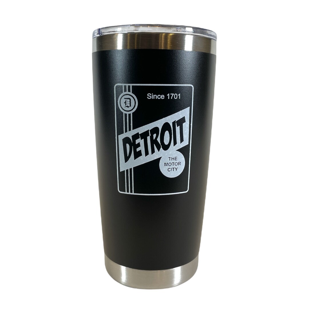 Travel Mug Detroit Label Black - Etsy