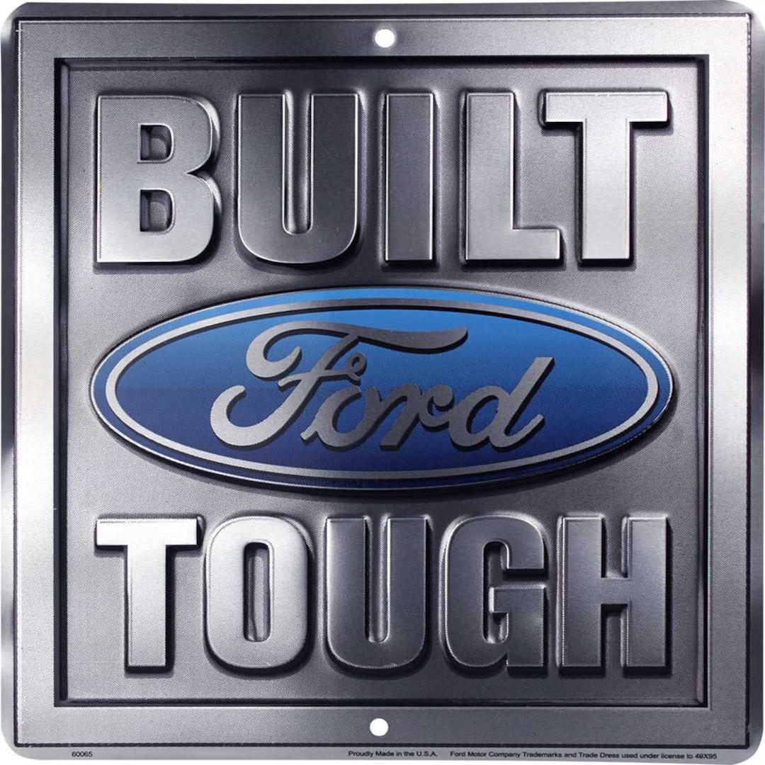 Metal Sign - Built Ford Tough - Etsy