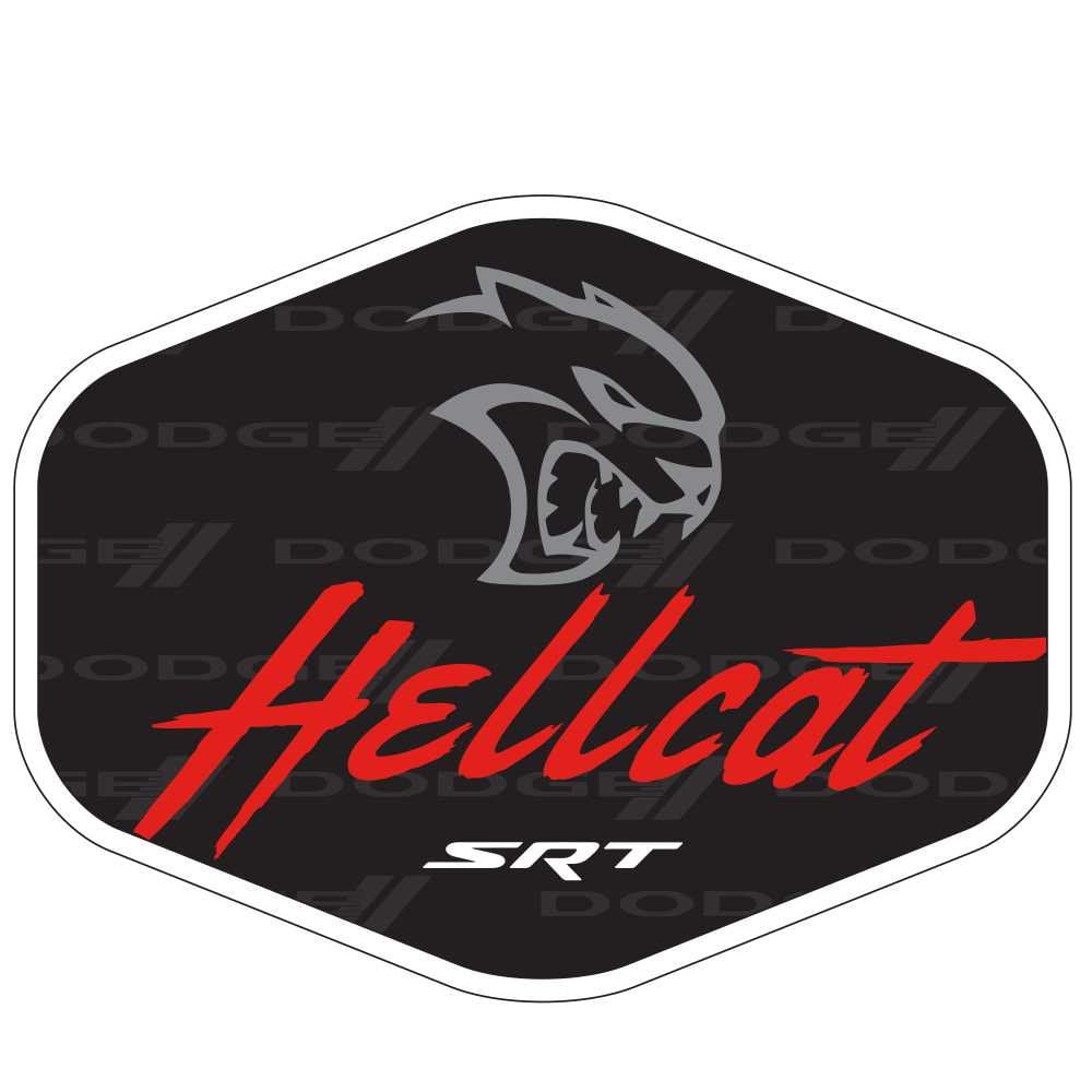 Sticker - Dodge SRT Hellcat Hex - Etsy