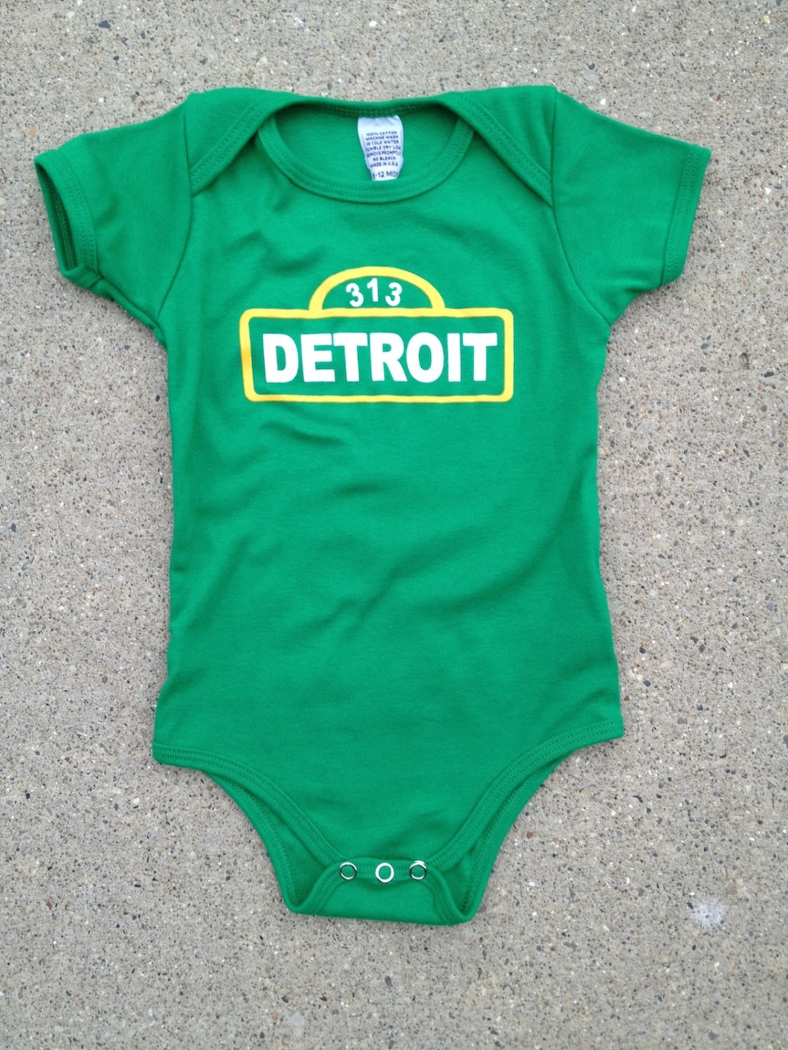 Baby Onesie - Detroit Street Sign - Etsy