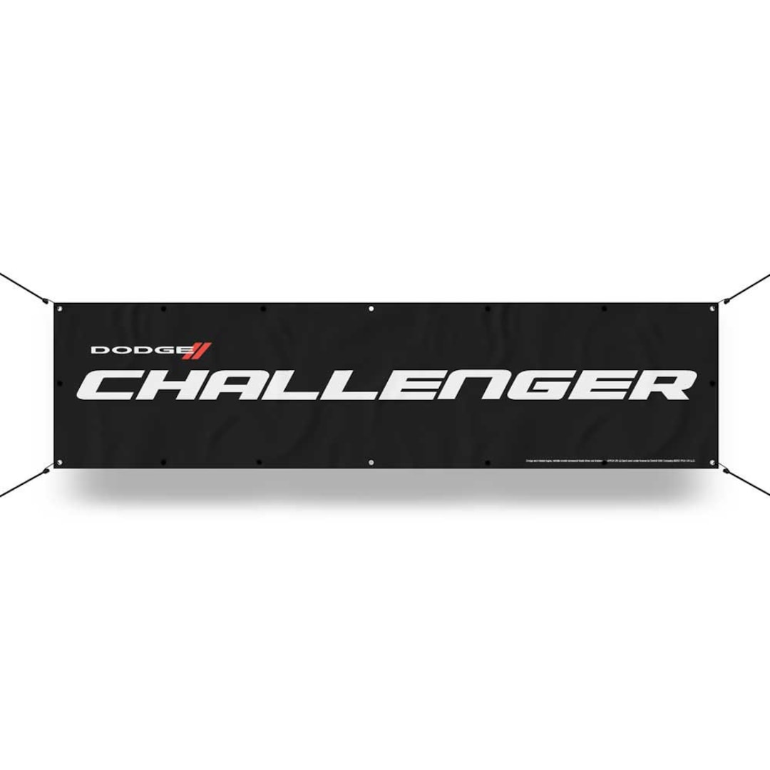 Banner - Dodge Challenger Block Long - Etsy