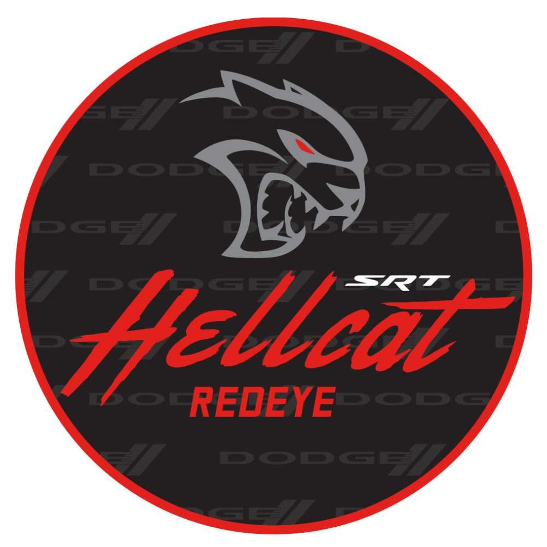 Sticker - Dodge SRT Hellcat Redeye - Round - Etsy