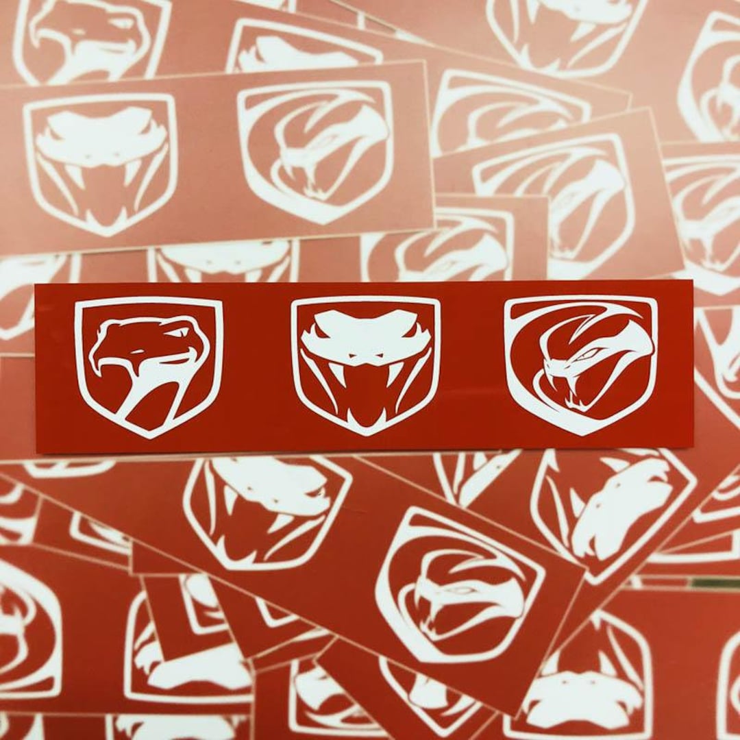 Sticker - Dodge Viper Badge Trio - Etsy