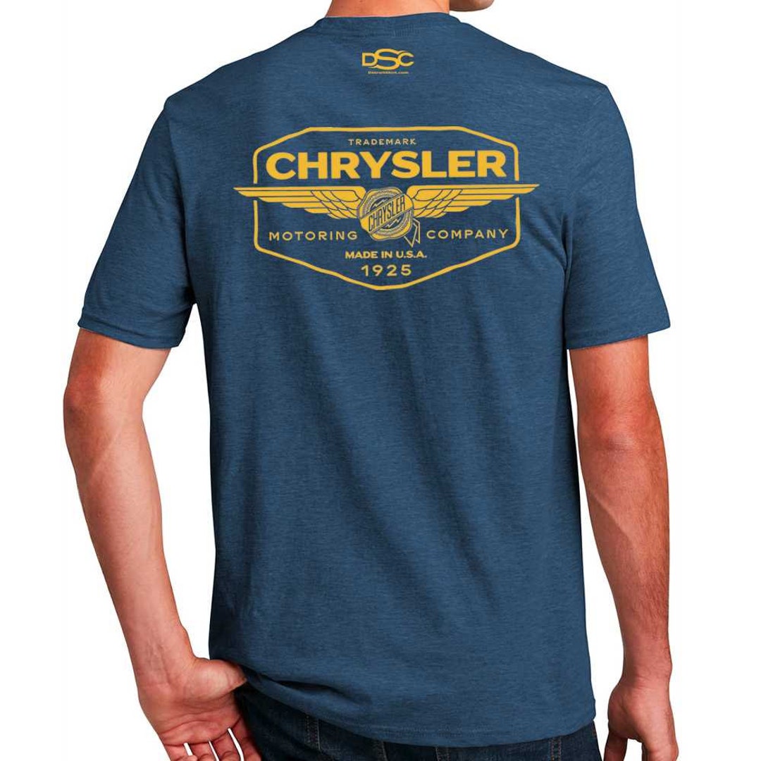Mens Chrysler 1925 T-shirt (royal Fleck) - Etsy