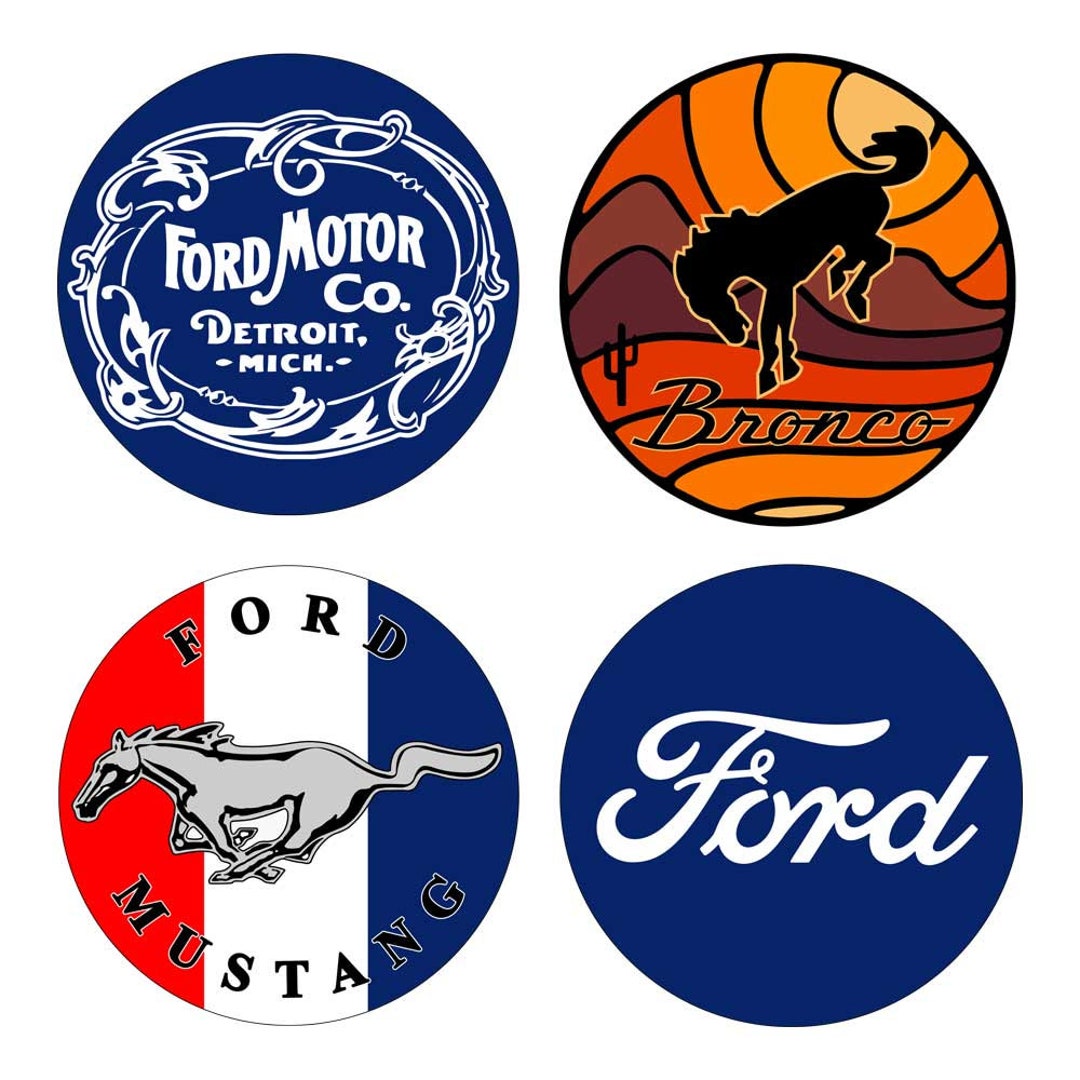 Sticker Set - Ford 4" Round - Etsy
