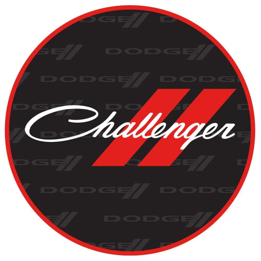 Sticker - Dodge Challenger - Round - Etsy
