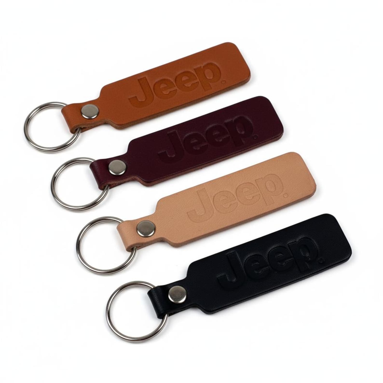 Keychain - Jeep Text Leather - Etsy