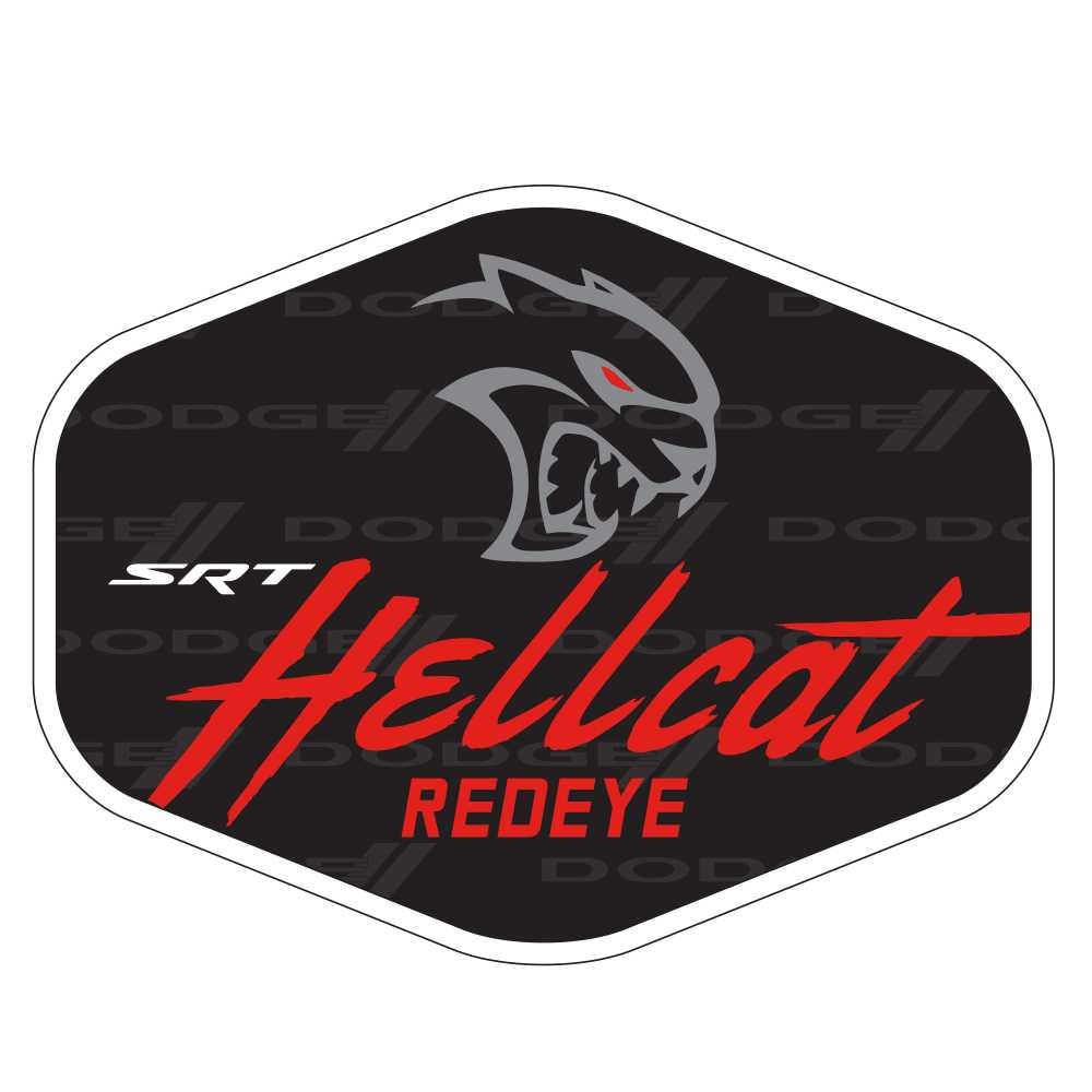 Sticker - Dodge SRT Hellcat Redeye Hex - Etsy