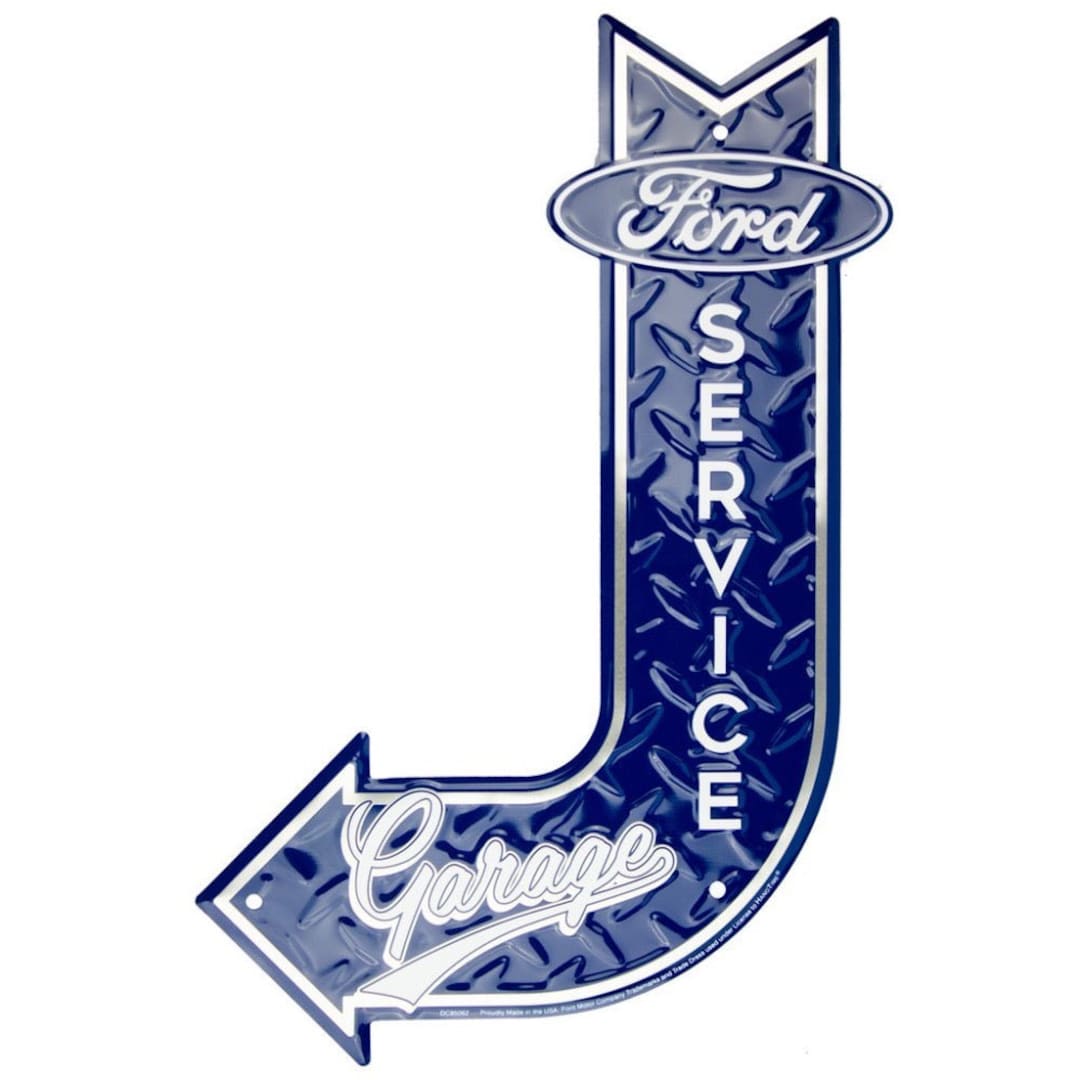 Metal Sign - Ford Service Garage J Arrow - Etsy
