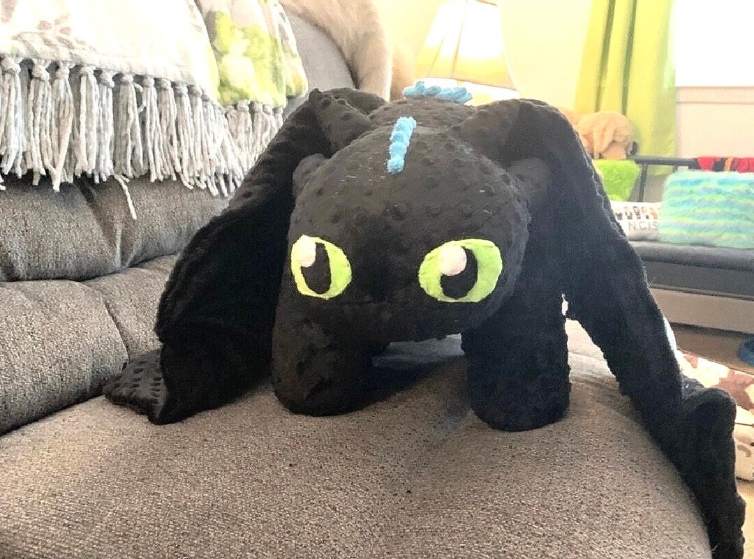 Giant Alpha Toothless Night Fury How to Train Your Dragon Inspired ...