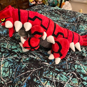 Pokemon Groudon Inspired Legendary Plush Made to Order - Etsy