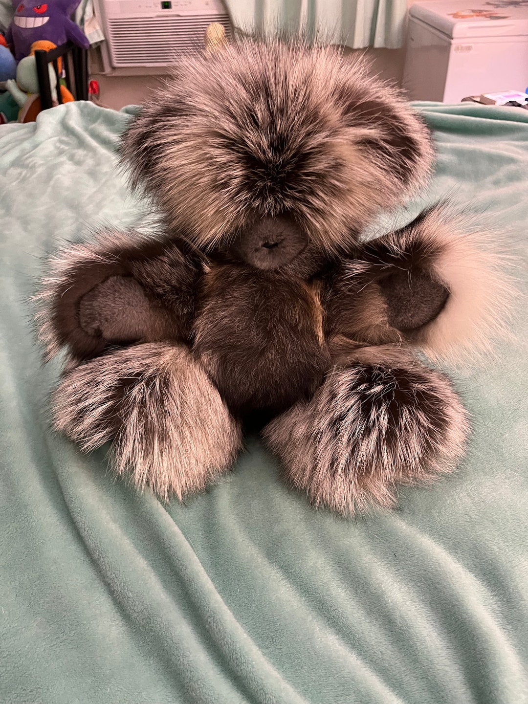 Ranch Fox Fur Teddy Bear Plush - Etsy