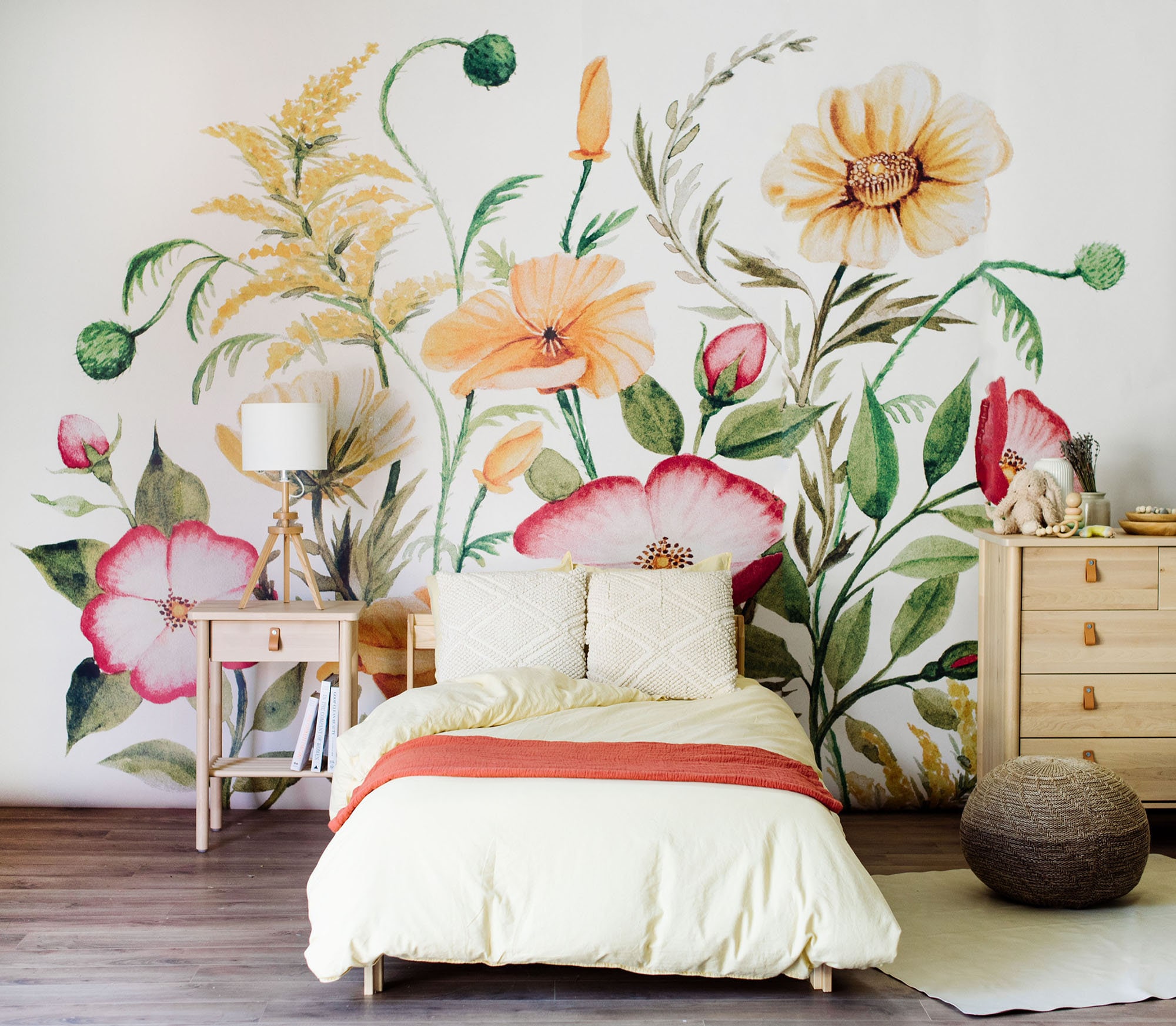 Wall Décor Wall Hangings Home & Living Flower mural etna.com.pe