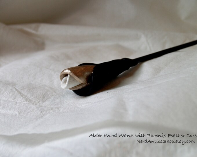 Alder Wood Wand With Phoenix Feather Core - Etsy