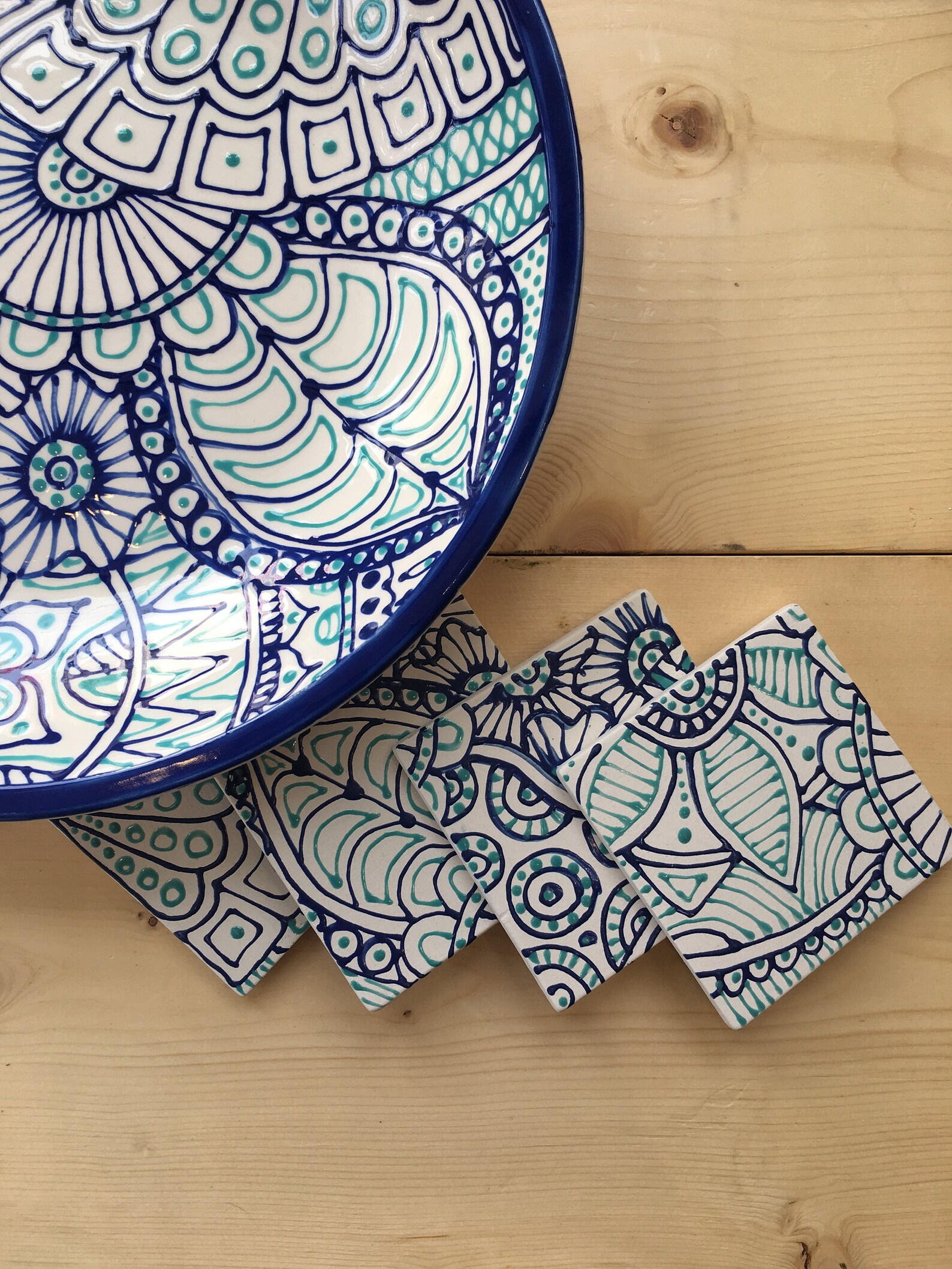 Coasters Zentangle Pattern - Etsy