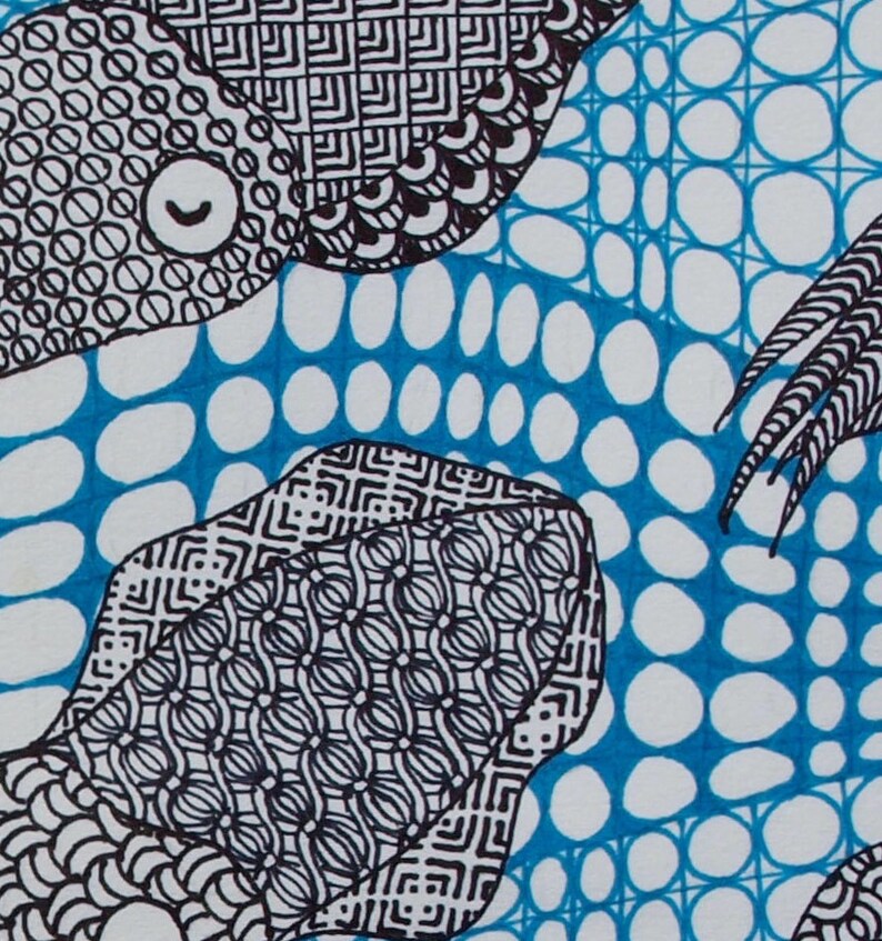 Squid Zentangle 11x14 Print - Etsy