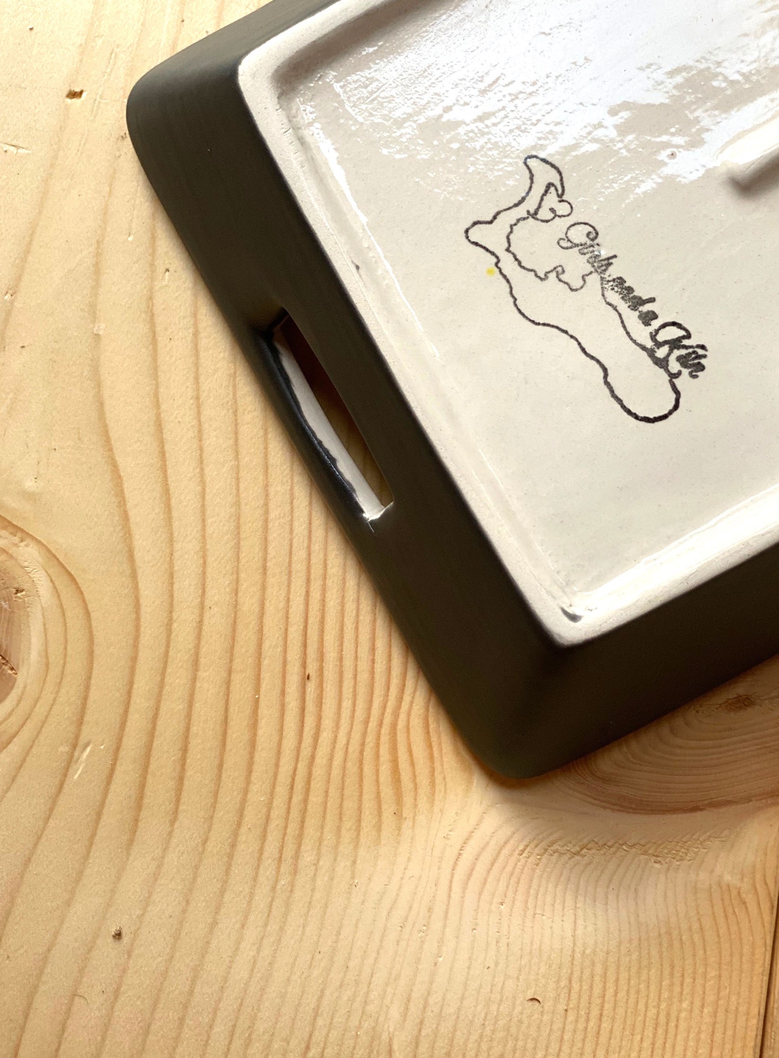 Small Handled Tray Palm Tree Pattern - Etsy