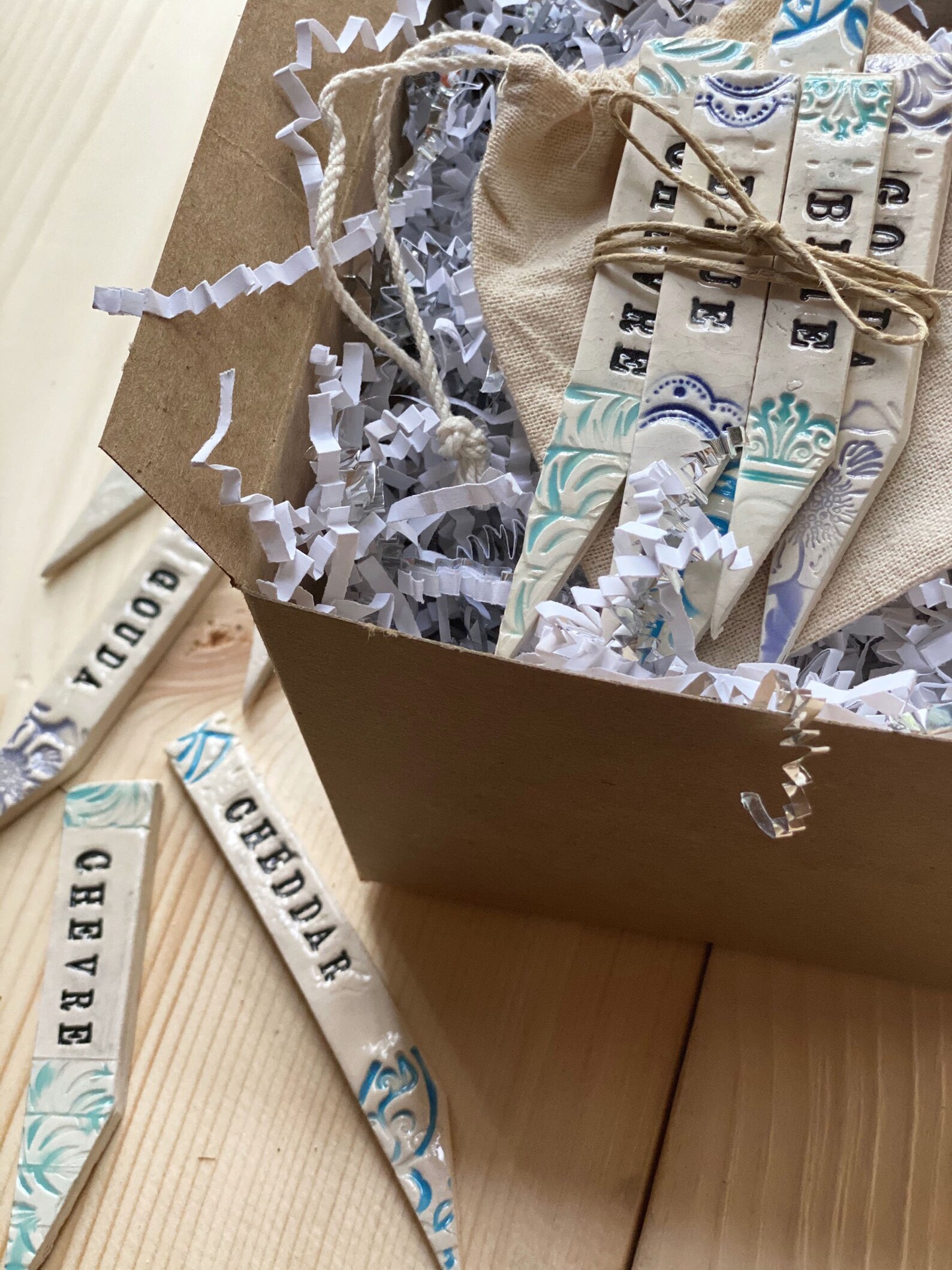 Ceramic Cheese Markers Cheese Stakes | Etsy