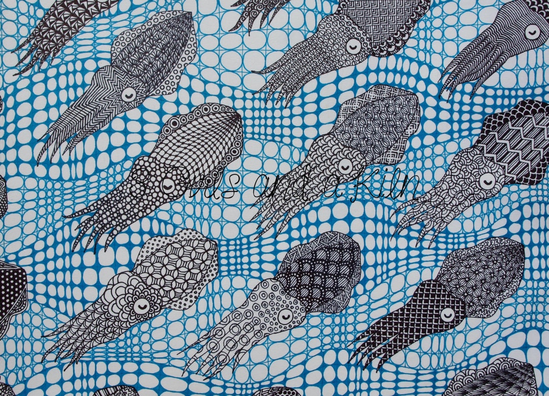 Squid Zentangle , 11x14 Print - Etsy