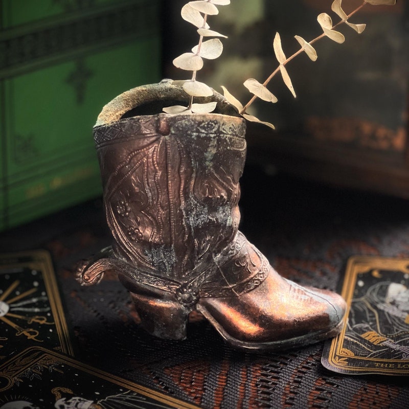 Cowboy Boot Vase - Etsy