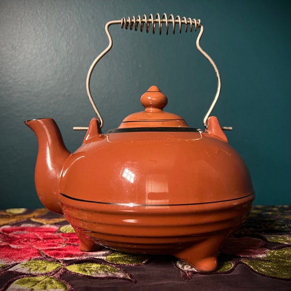 Terracotta Teapot - Etsy