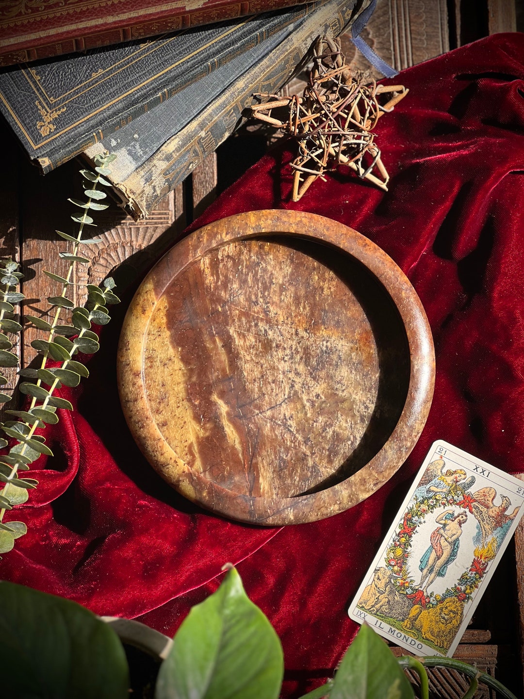 Hand Carved Large Soapstone Tray With Edge and 3 Matching Stone Legs - Etsy