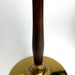 Small Brass Scale With Decorative Wood Handle in a Rich Brown Stain - Etsy