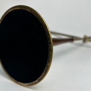 Small Brass Scale With Decorative Wood Handle in a Rich Brown Stain - Etsy