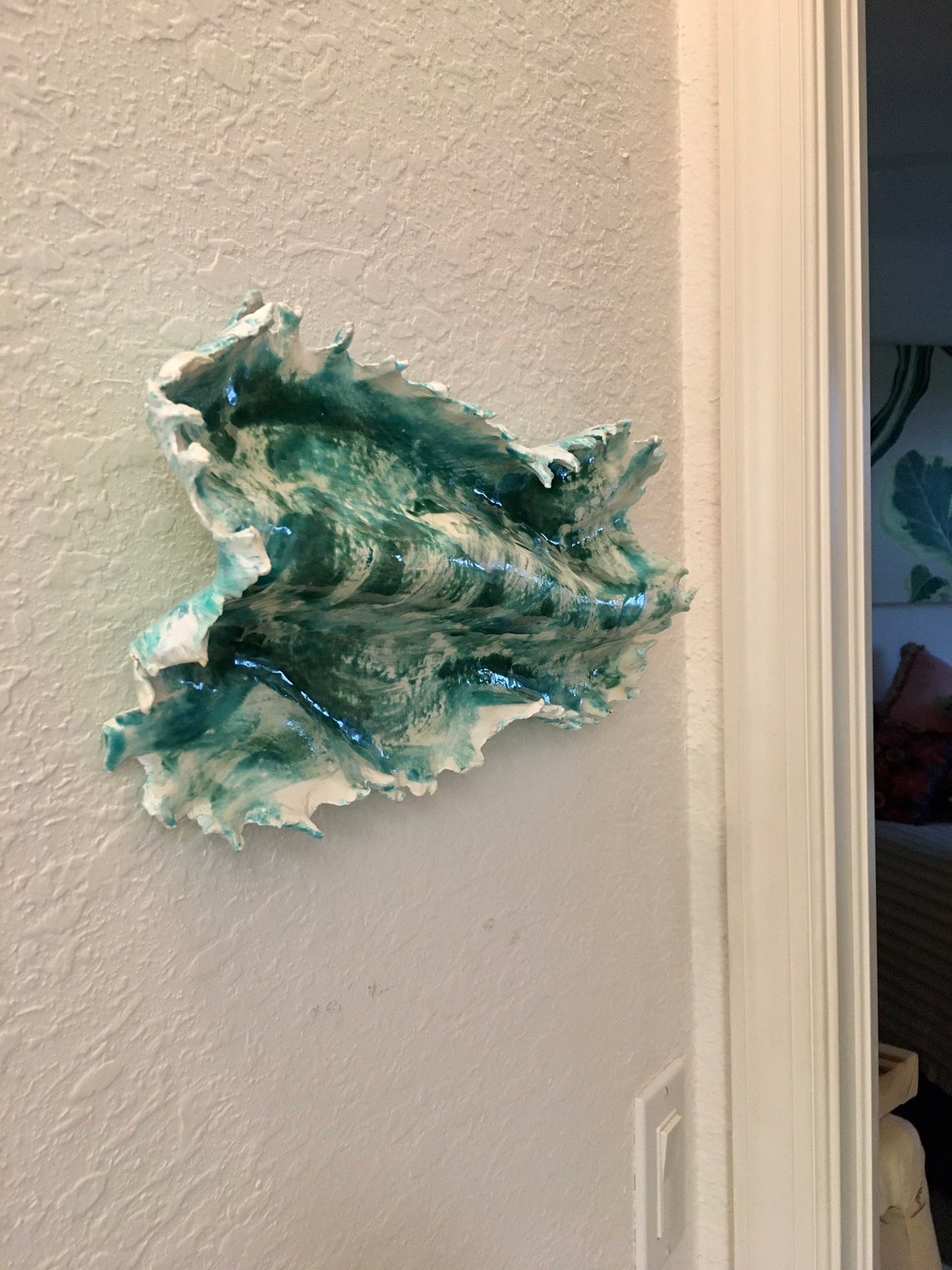 Ceramic Wall Wave Ceramic Wall Hanging Ceramic Wall Art - Etsy