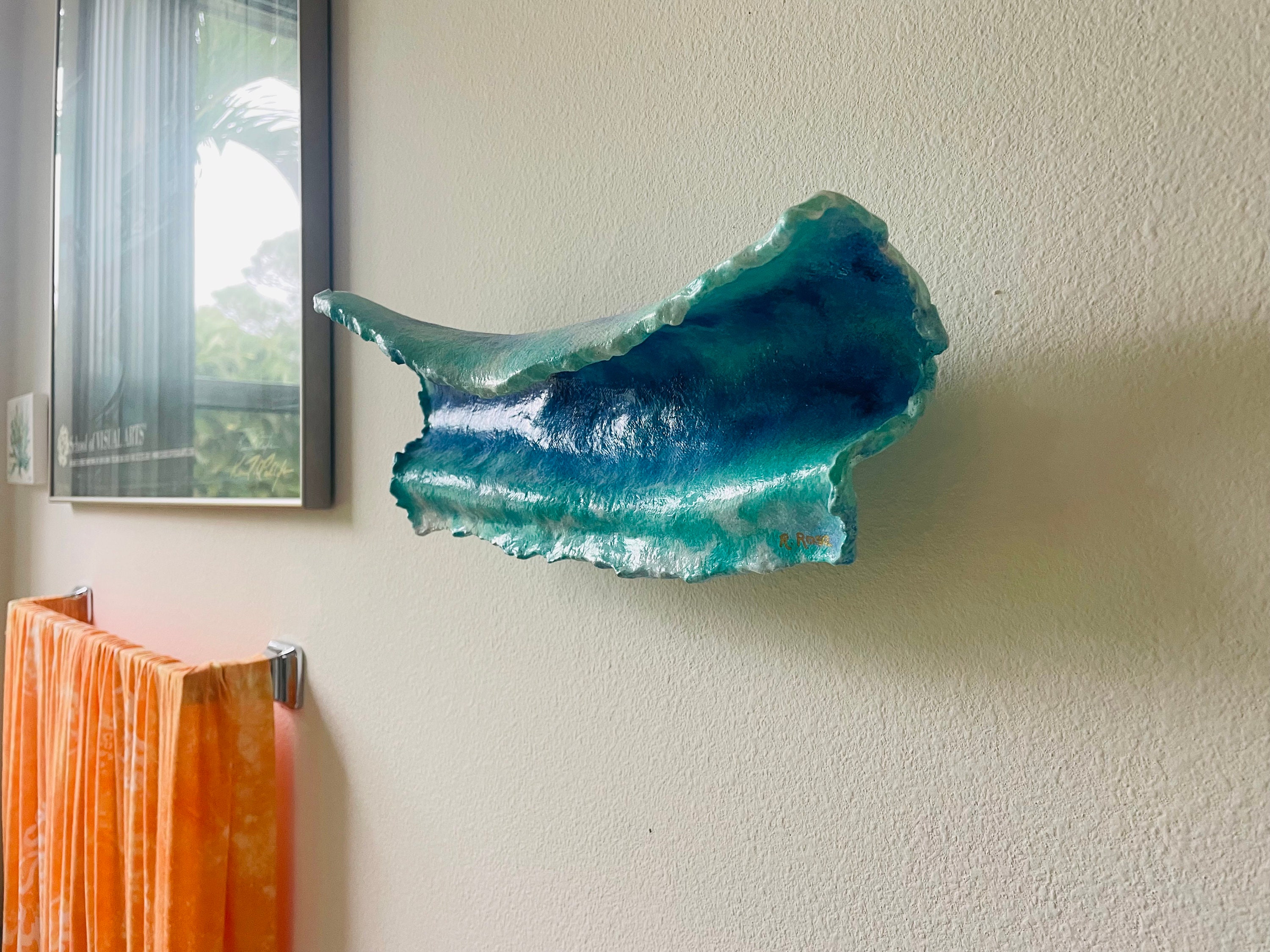 Ceramic Wave Sculpture - You Are so Beautiful - Wall Sculpture - Wall ...