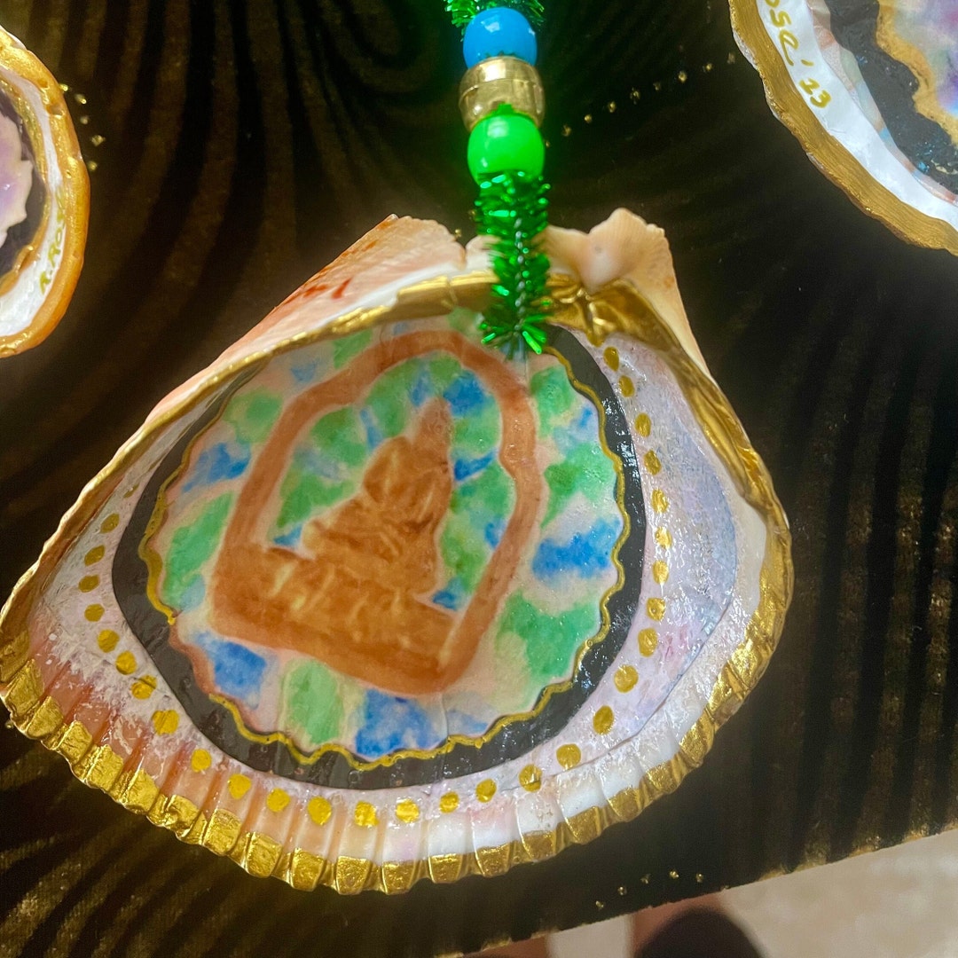 Yoga Christmas Shell Ornament, Christmas Ornaments, Christmas Shells ...