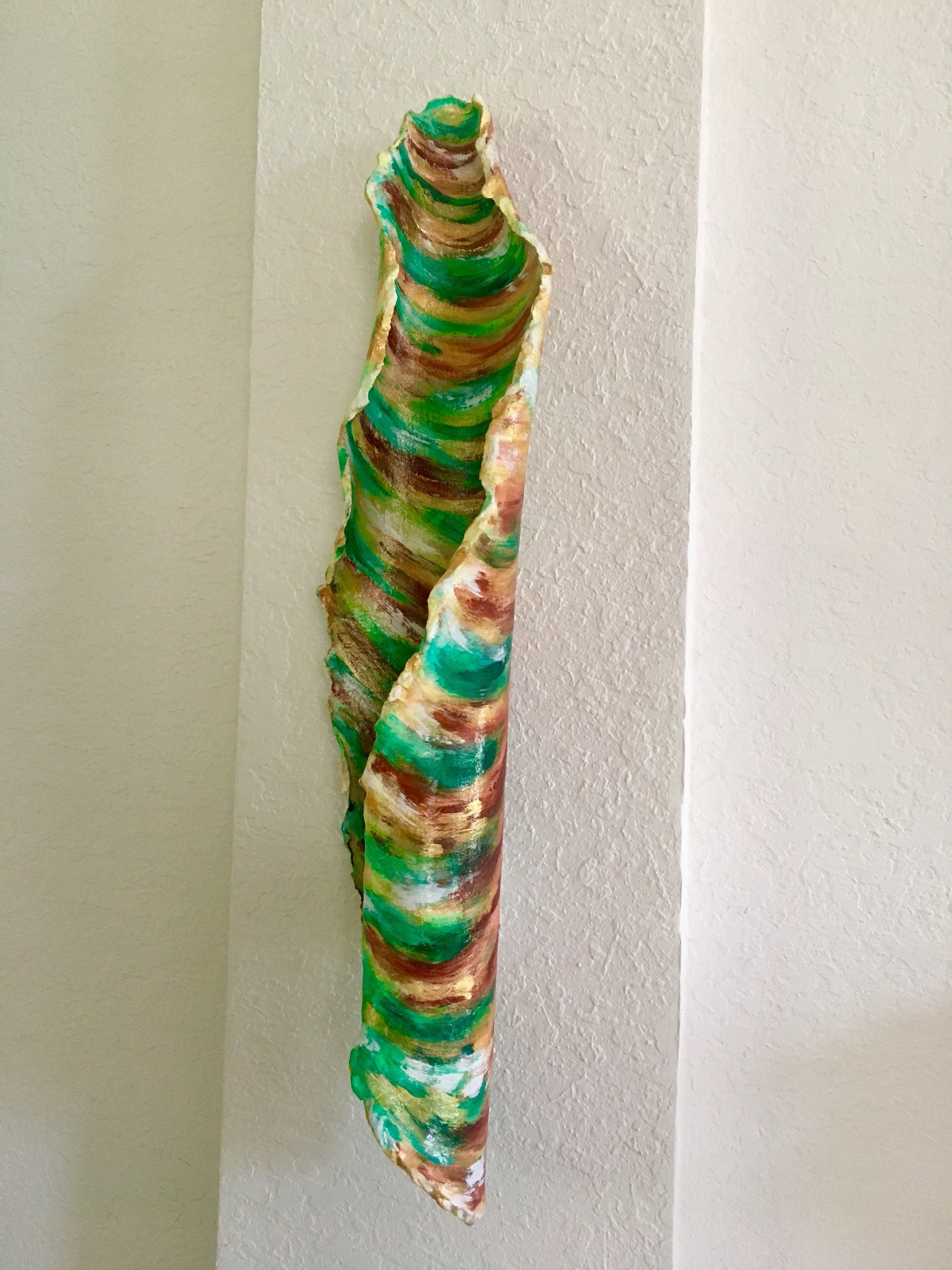Ceramic Wave, Ceramic Wave Sculpture, "proud Mary", Hanging Ceramic ...
