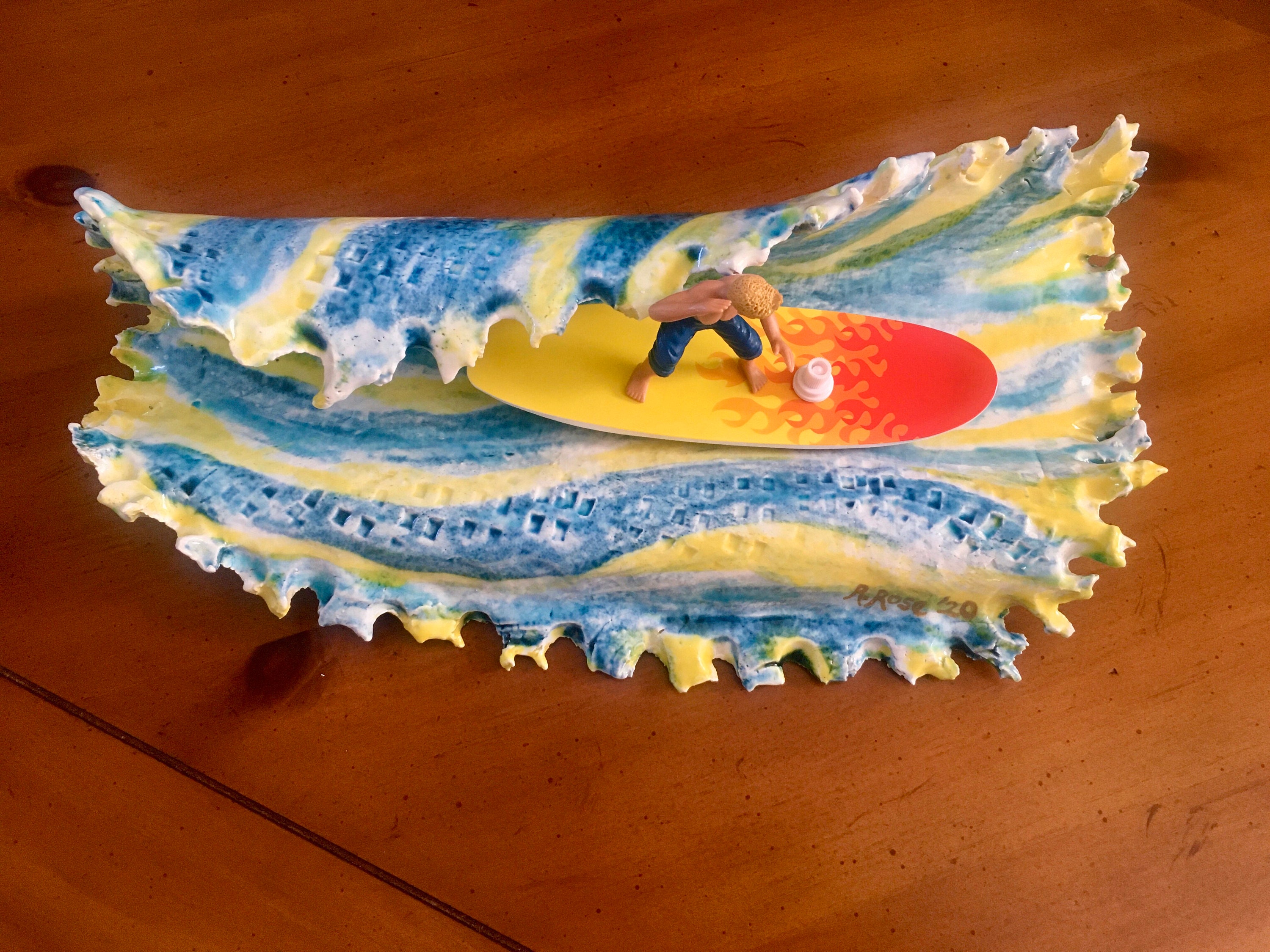 Ceramic Wave Sculpture Wave Sculpture Ceramic Wave Modern | Etsy