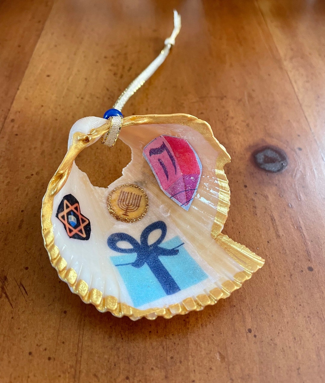 Hanukkah Shell Ornament Decor, Hanukkah,dreidel, Hanukkah Shells ...