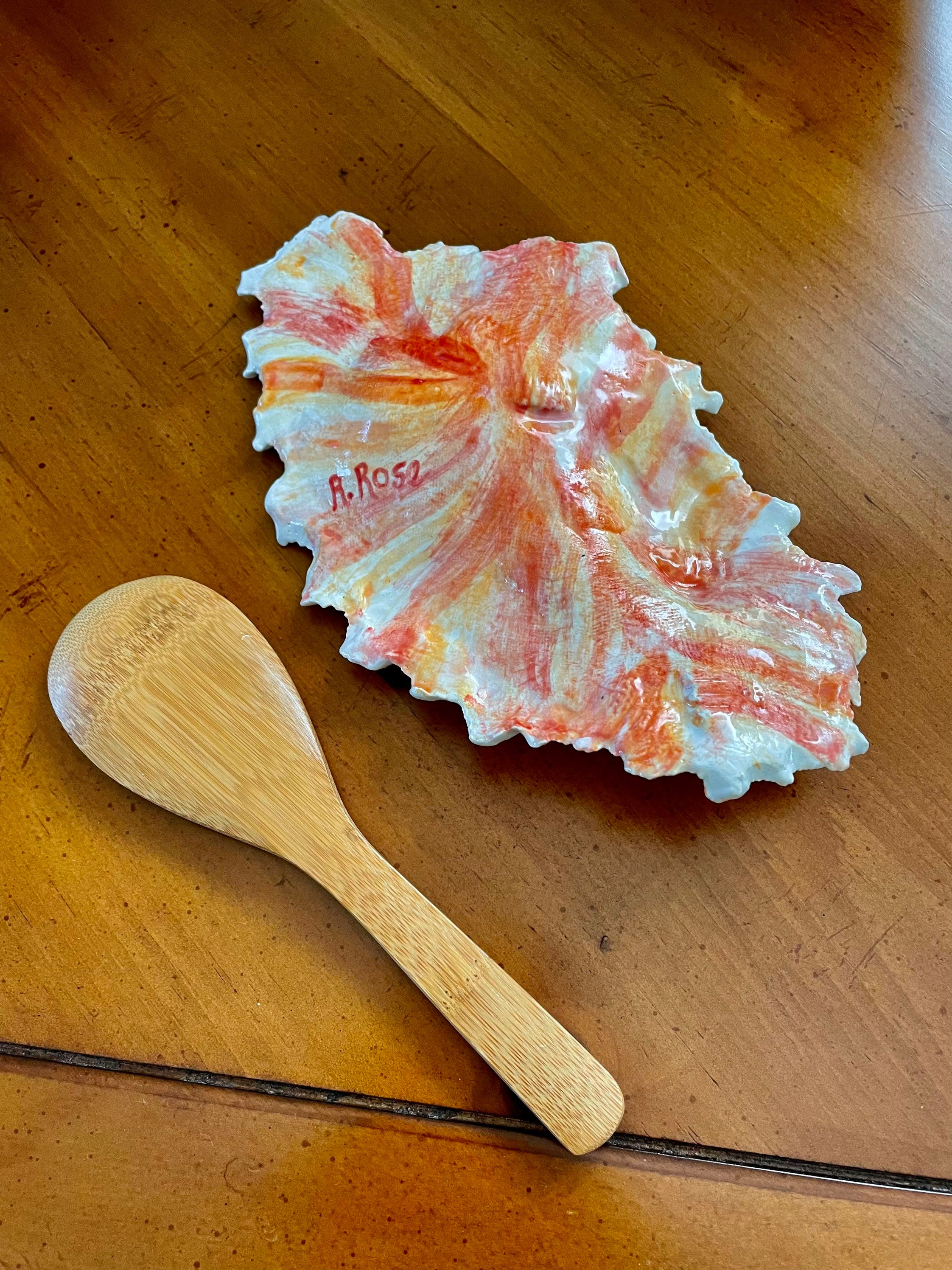 Ceramic Spoon Rest, Wave Spoon Rest, Etsy Ceramic Spoon Rest, Ceramic ...