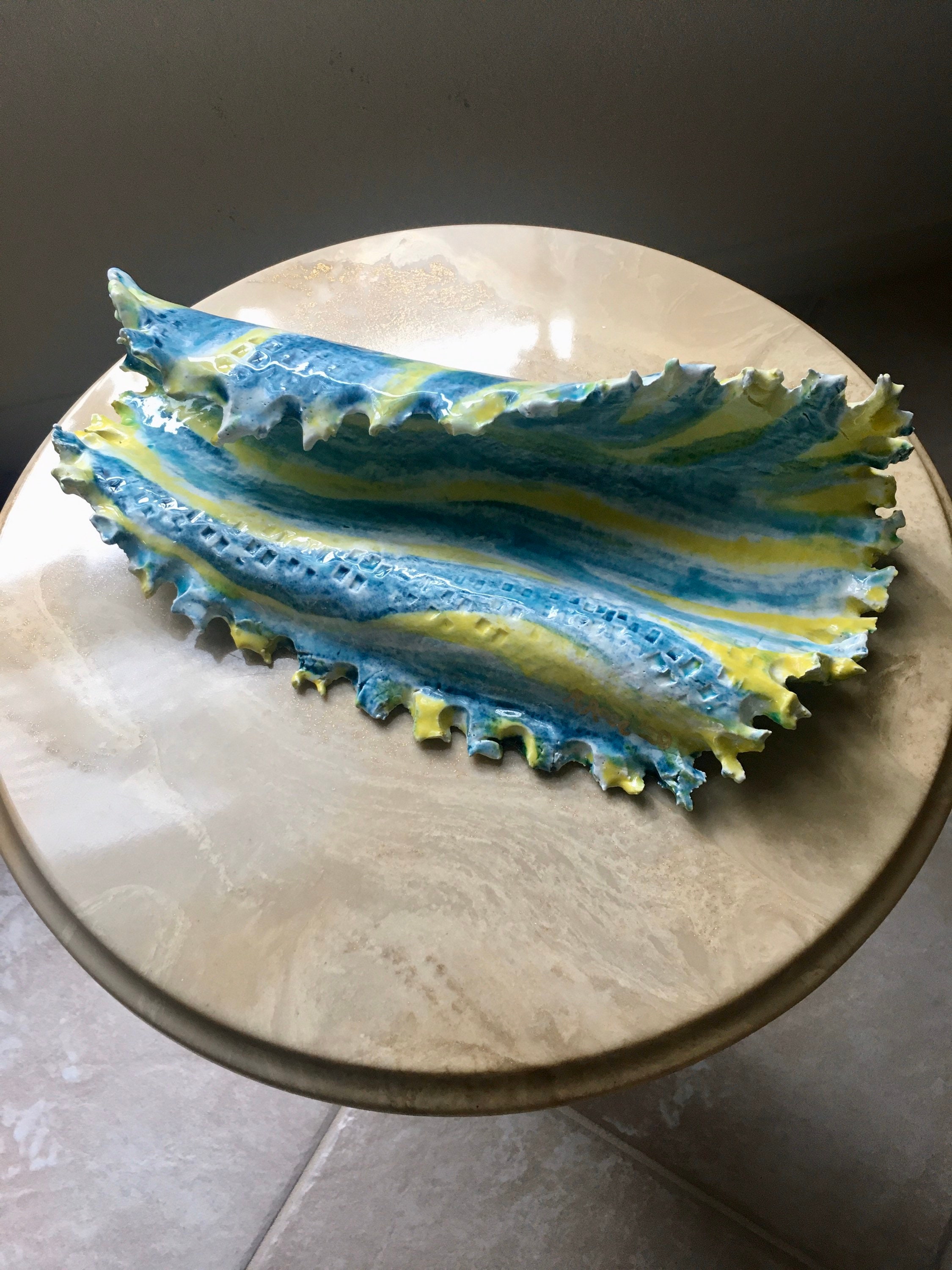 Ceramic Wave Sculpture Wave Sculpture Ceramic Wave Modern | Etsy