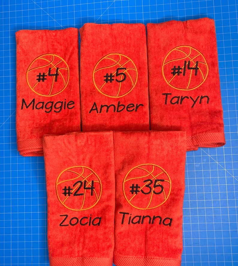 Personalized Basketball Towel, Personalized Embroidered Sports Towel ...