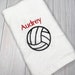 Personalized Volleyball Towel, Personalized Embroidered Sports Towel ...