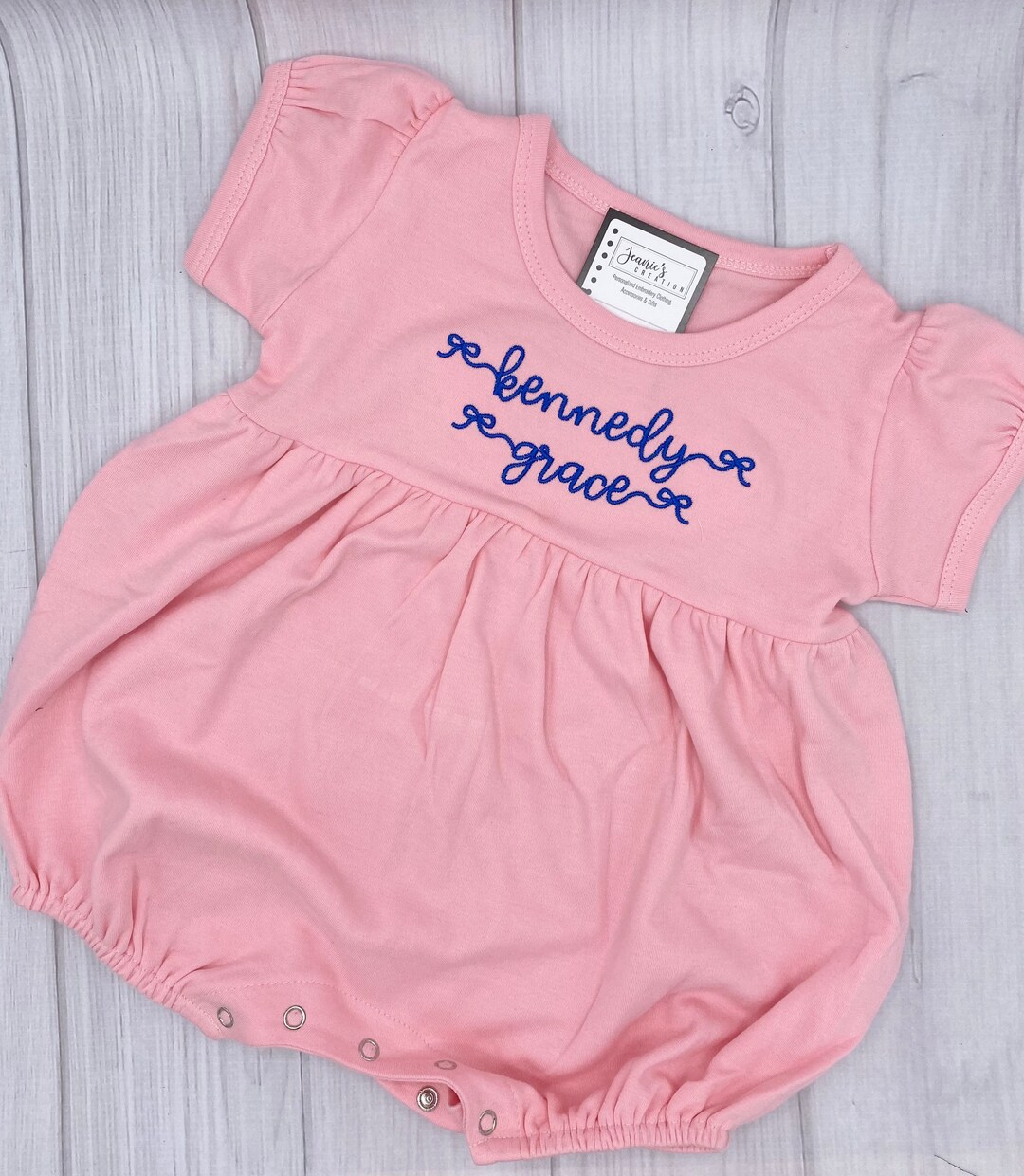 Personalized Baby Girl Romper, Personalized Name Romper, Custom Toddler ...