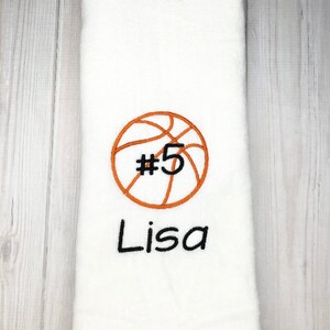 Personalized Basketball Towel, Personalized Embroidered Sports Towel ...