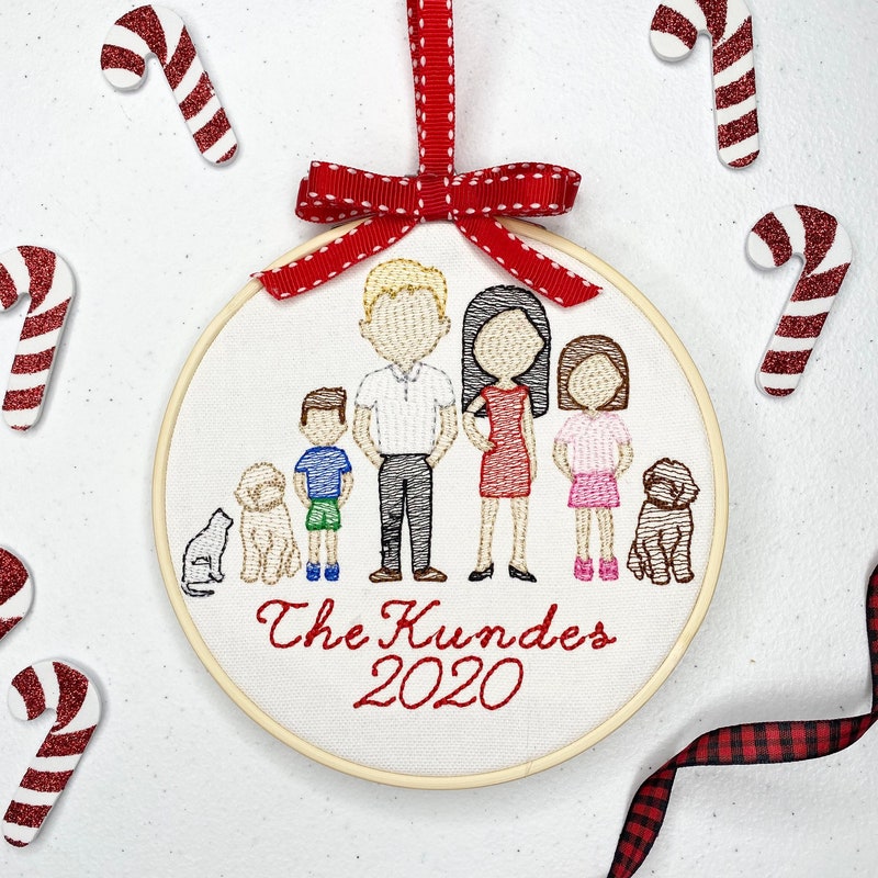 Embroidered Family Tree - Etsy