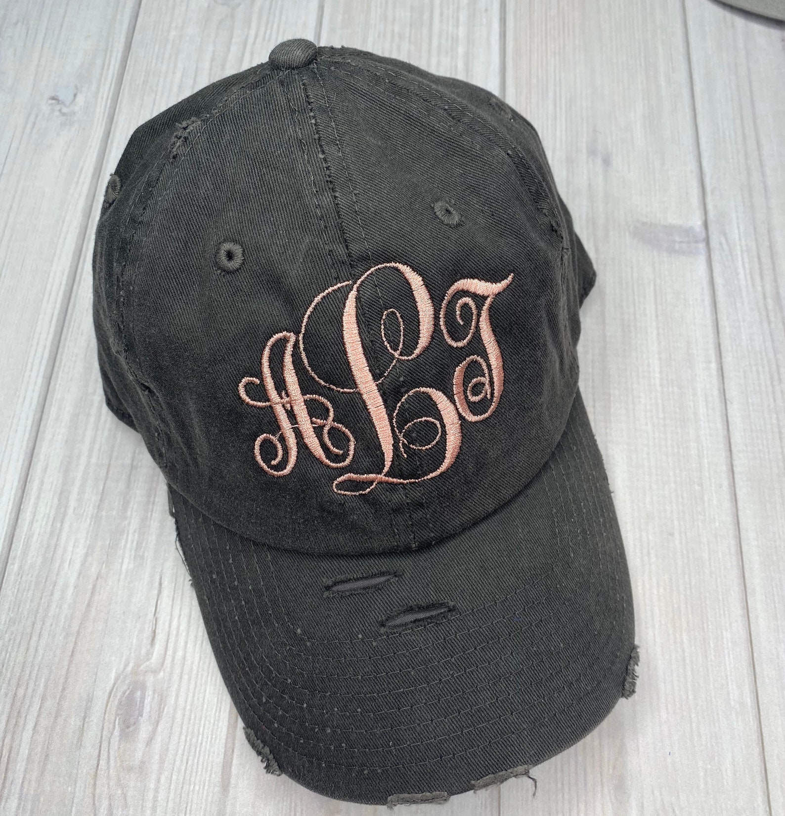 Monogrammed Adult Baseball Hat Personalized Women Baseball | Etsy