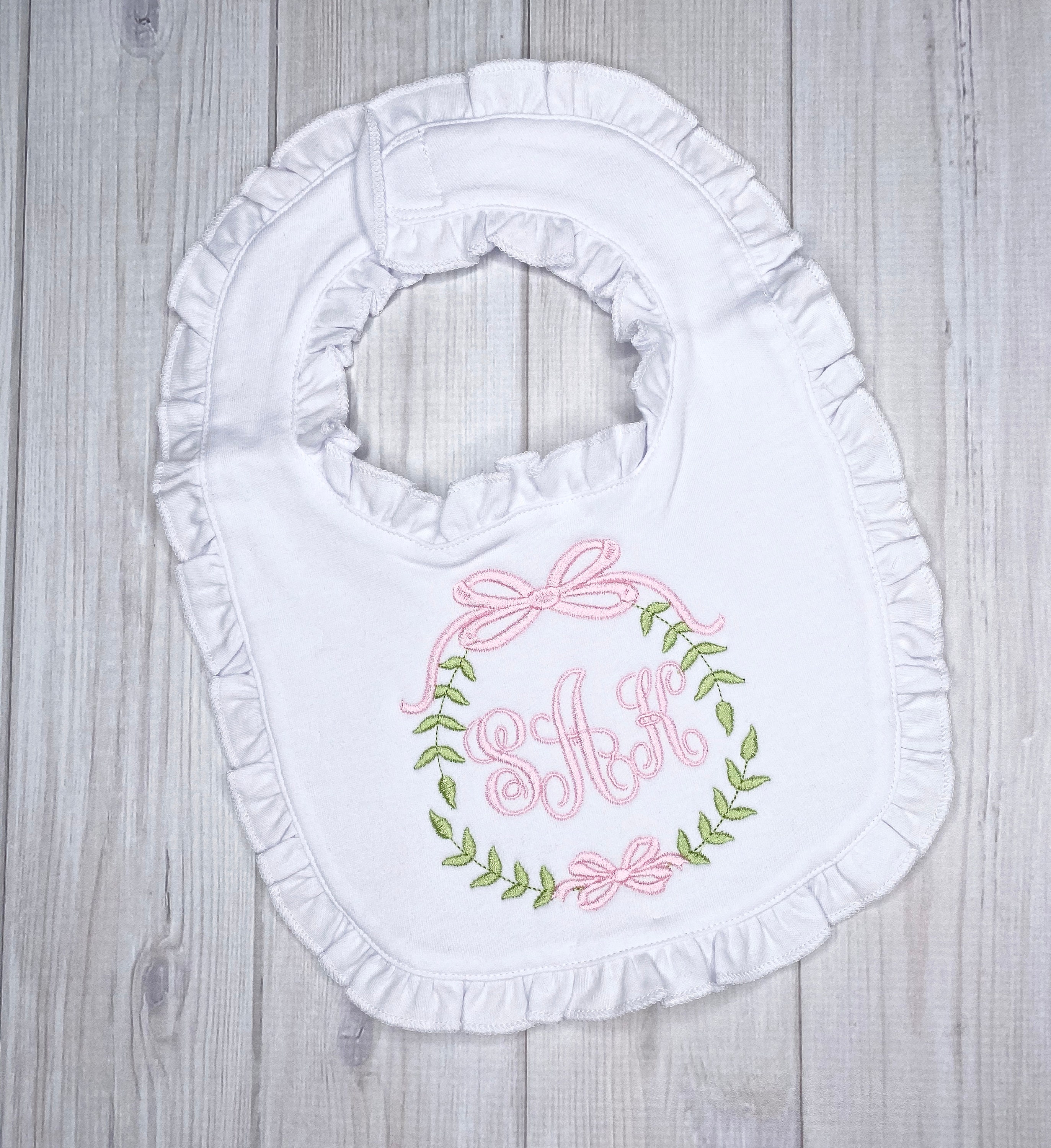 Monogrammed Baby Bib, Personalized Baby Bib, Baby Shower Gift ...
