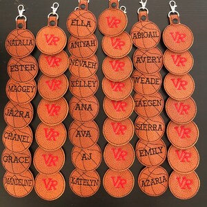 Personalized Basketball Keychain, Personalize Basketball Keyfob ...