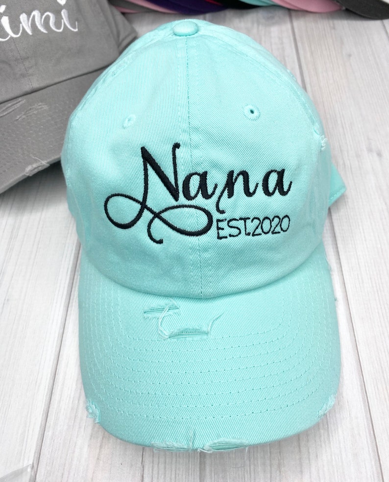 Personalized Nana Baseball Hat Custom Mimi Hat Distressed | Etsy