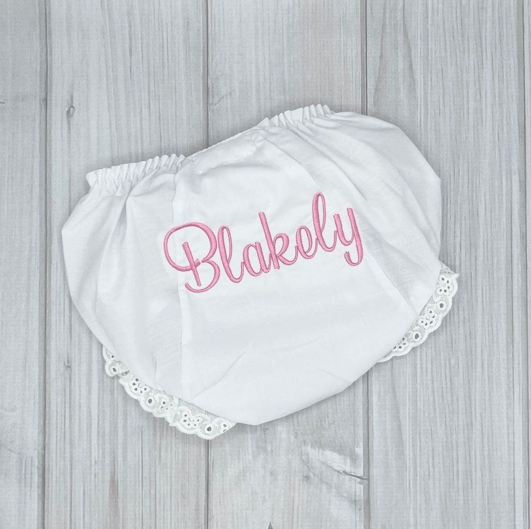 Personalized Baby Bloomers, Personalized Diaper Cover, Monogrammed Baby ...
