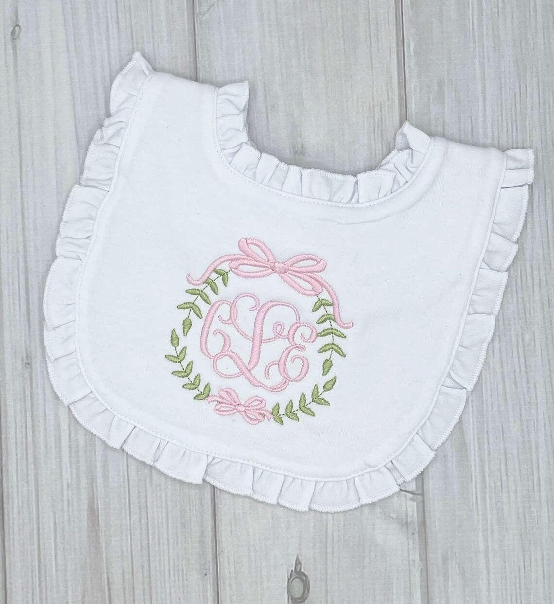 Monogrammed Baby Bib Personalized Baby Bib Baby Shower Gift - Etsy
